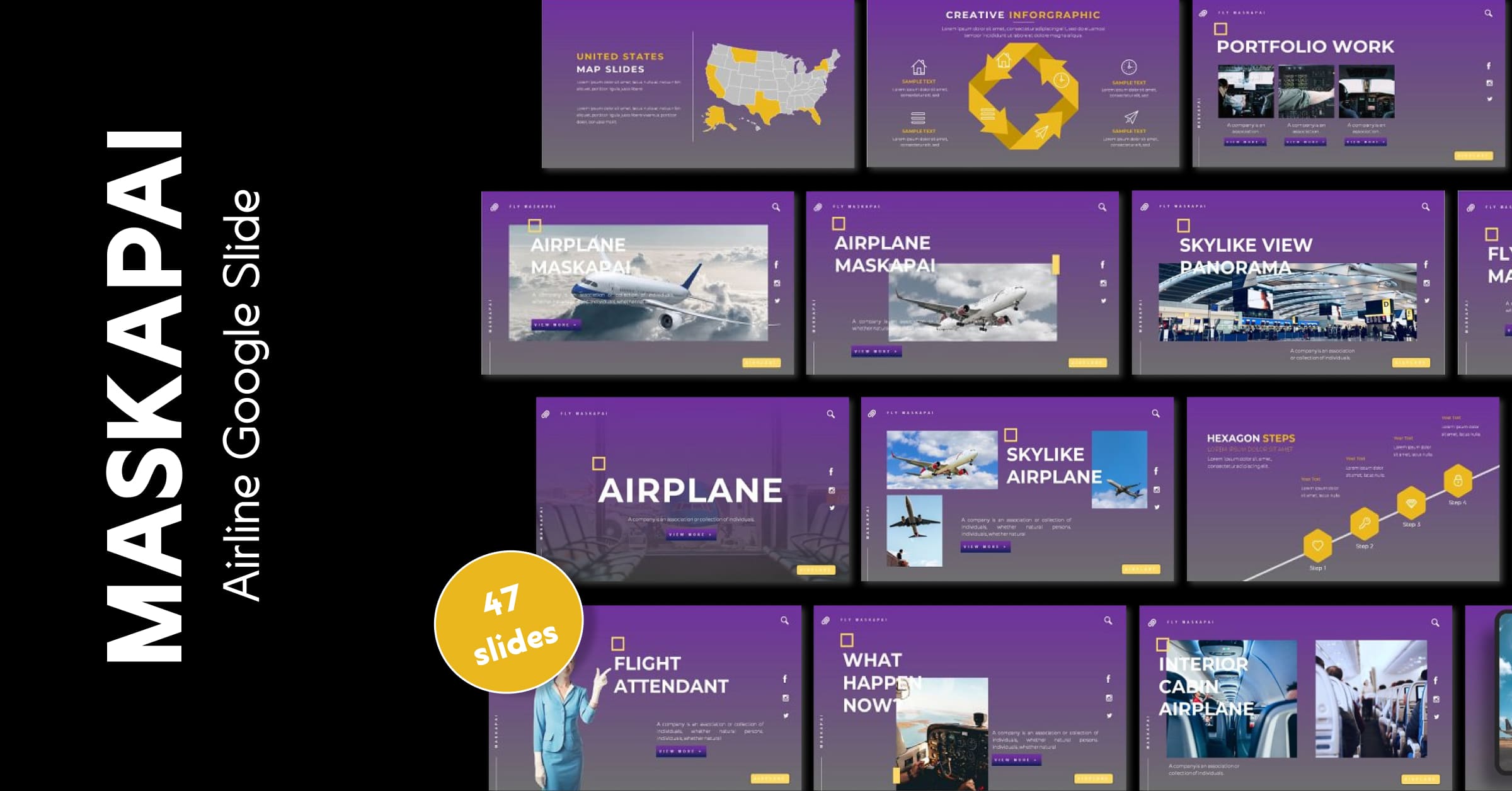 MASKAPAI Airline Google Slide – MasterBundles