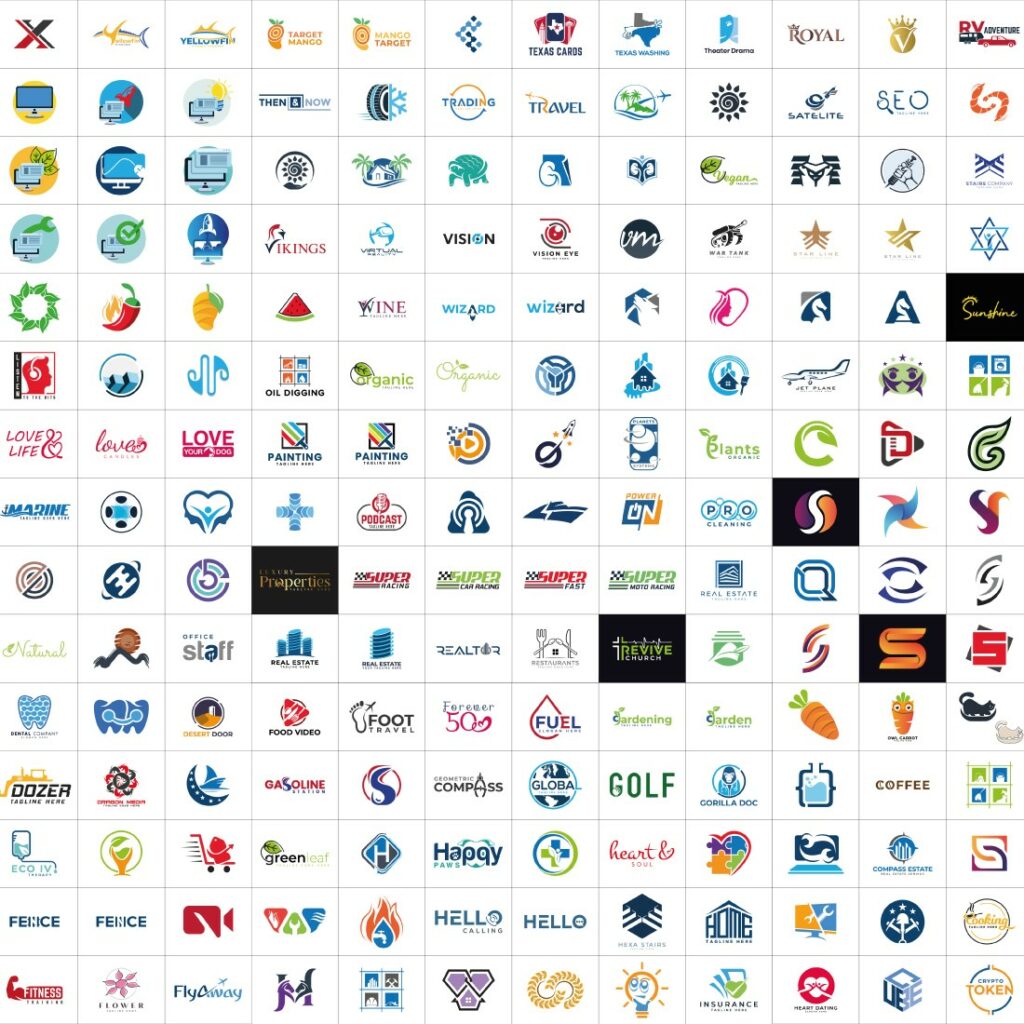 300 modern and minimal logo massive bundle - MasterBundles