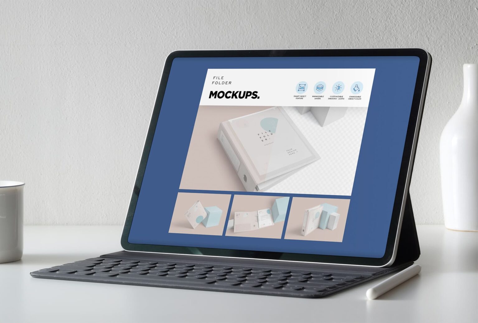 Plastic Crown Box File Folder Mockup – MasterBundles