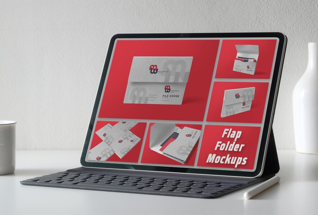 Flap Folder Mockups – MasterBundles