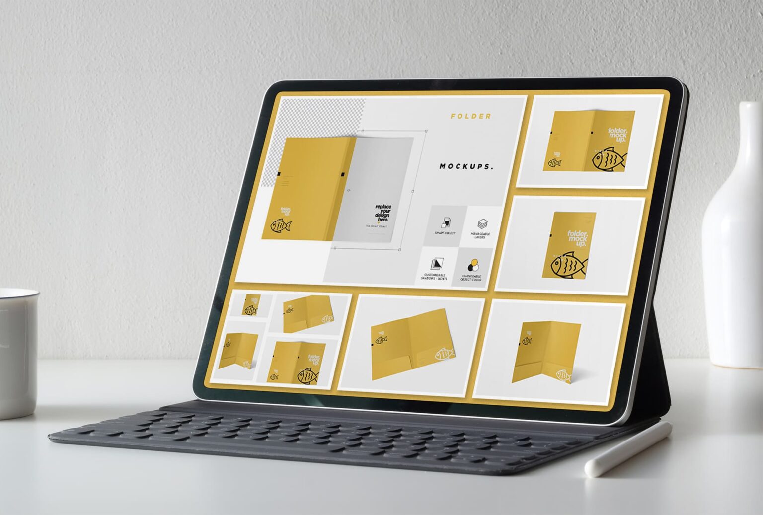Beautiful Folder Mockups – MasterBundles
