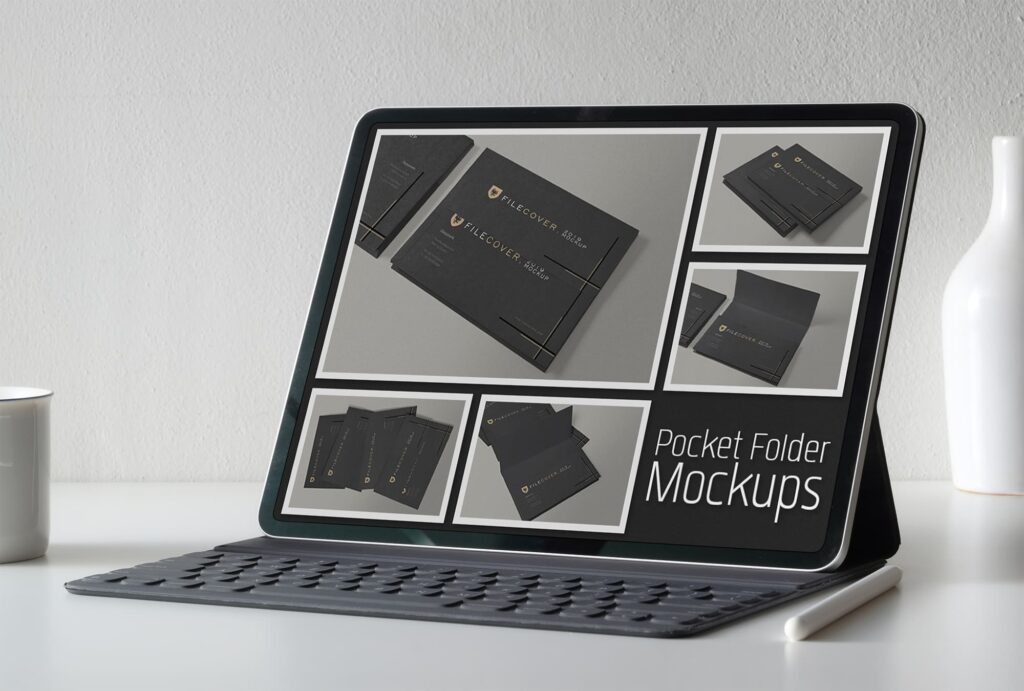Pocket Folder Mockups – MasterBundles