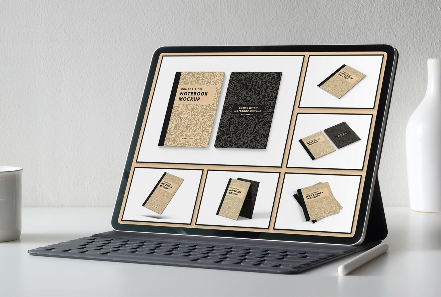 Composition Notebook Mockup | Master Bundles