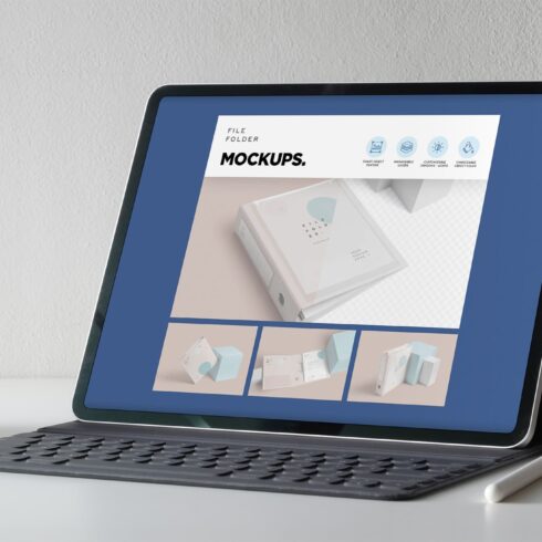 Plastic Crown Box File Folder Mockup | MasterBundles