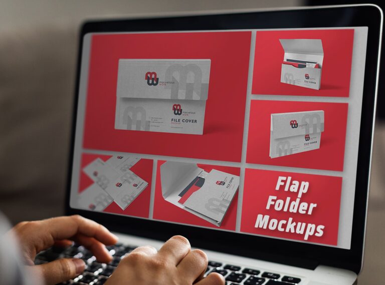 Flap Folder Mockups – MasterBundles