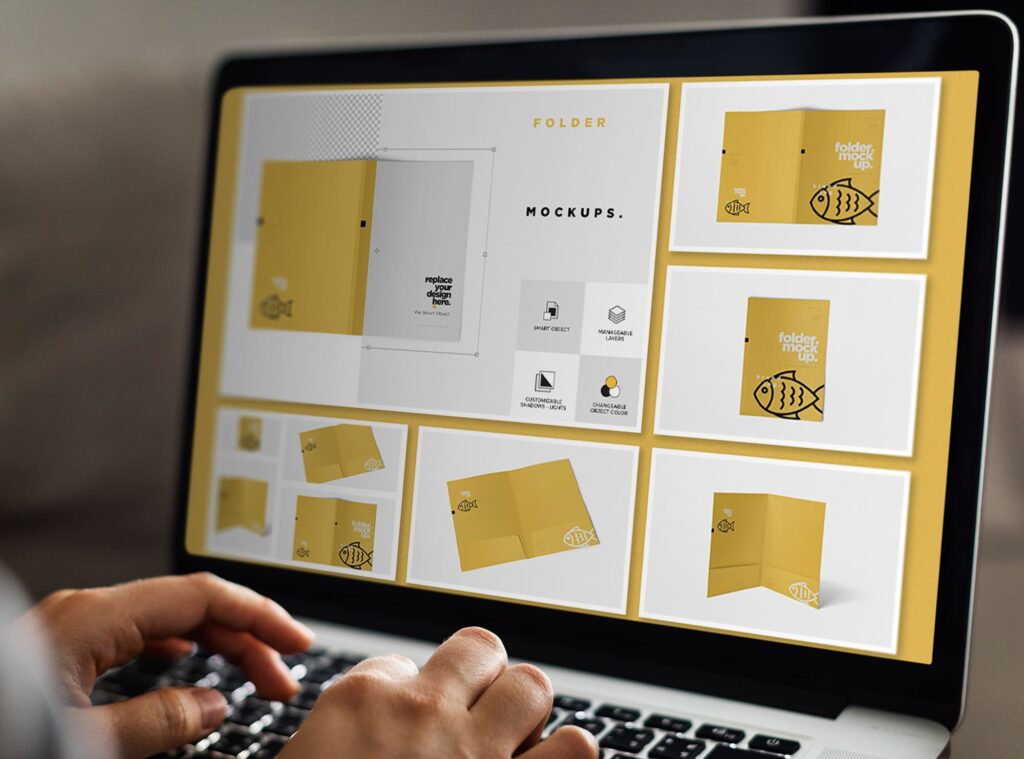 Beautiful Folder Mockups – MasterBundles