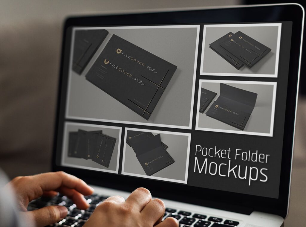 Pocket Folder Mockups – MasterBundles