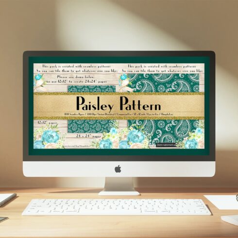 100 Seamless White Lace Paisley Digital Papers | MasterBundles