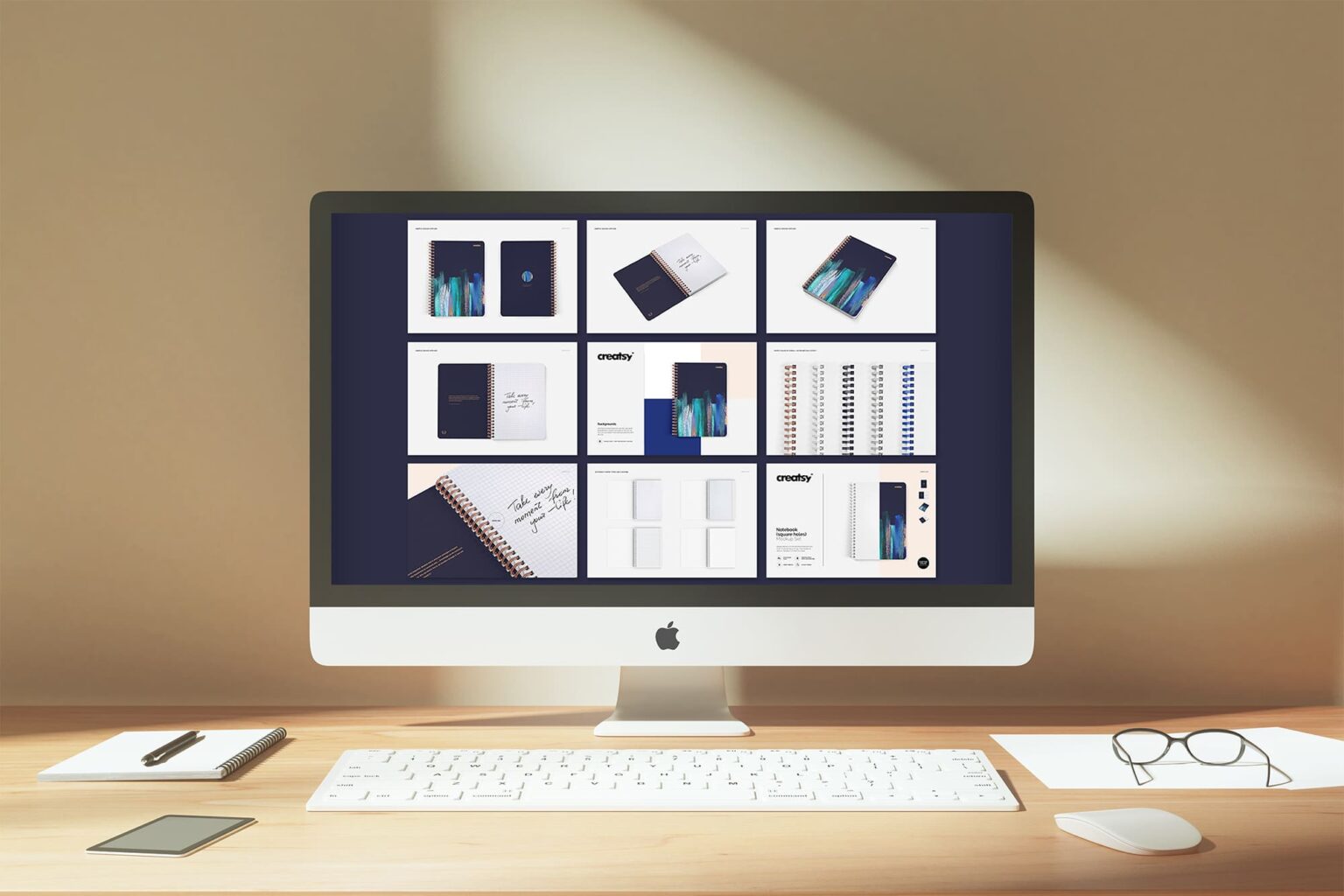 Notebook Mockup Set (Square Holes) – MasterBundles