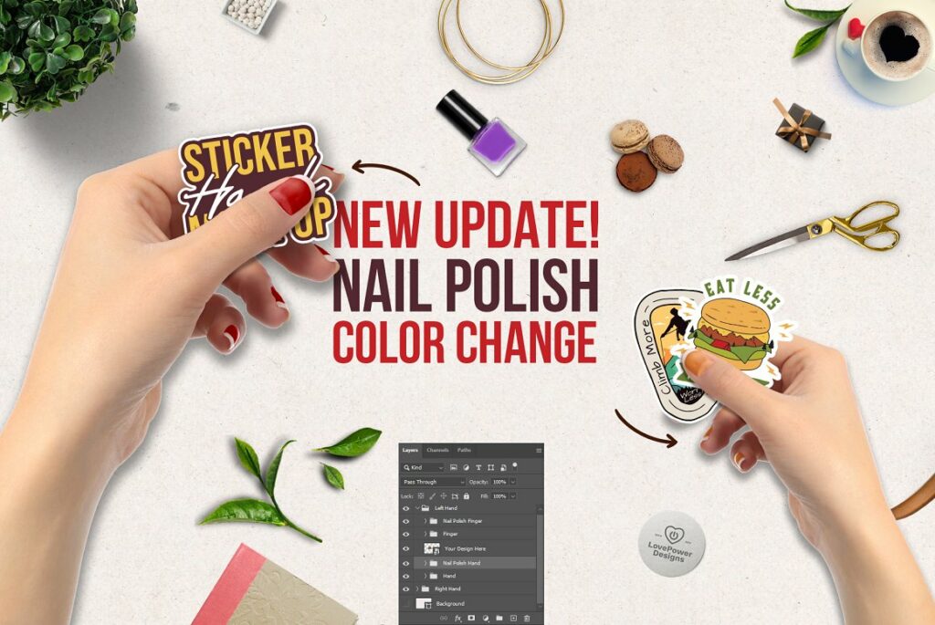 Mockup Hand Mockup | Sticker Mockup – MasterBundles