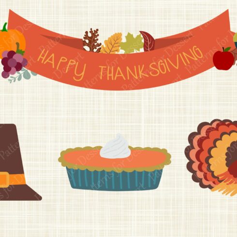 Thanksgiving Day Clip Art | MasterBundles