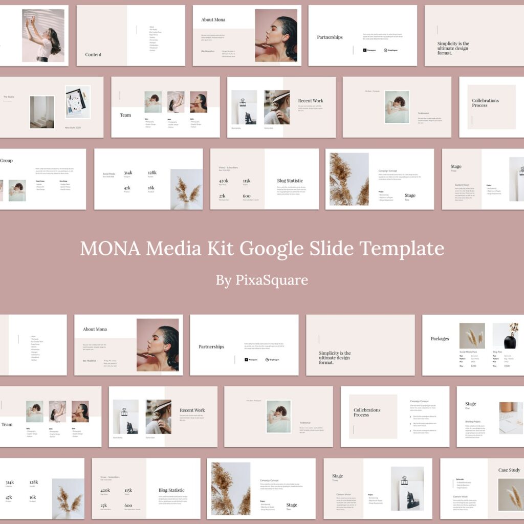 MONA Media Kit Google Slide Template – MasterBundles