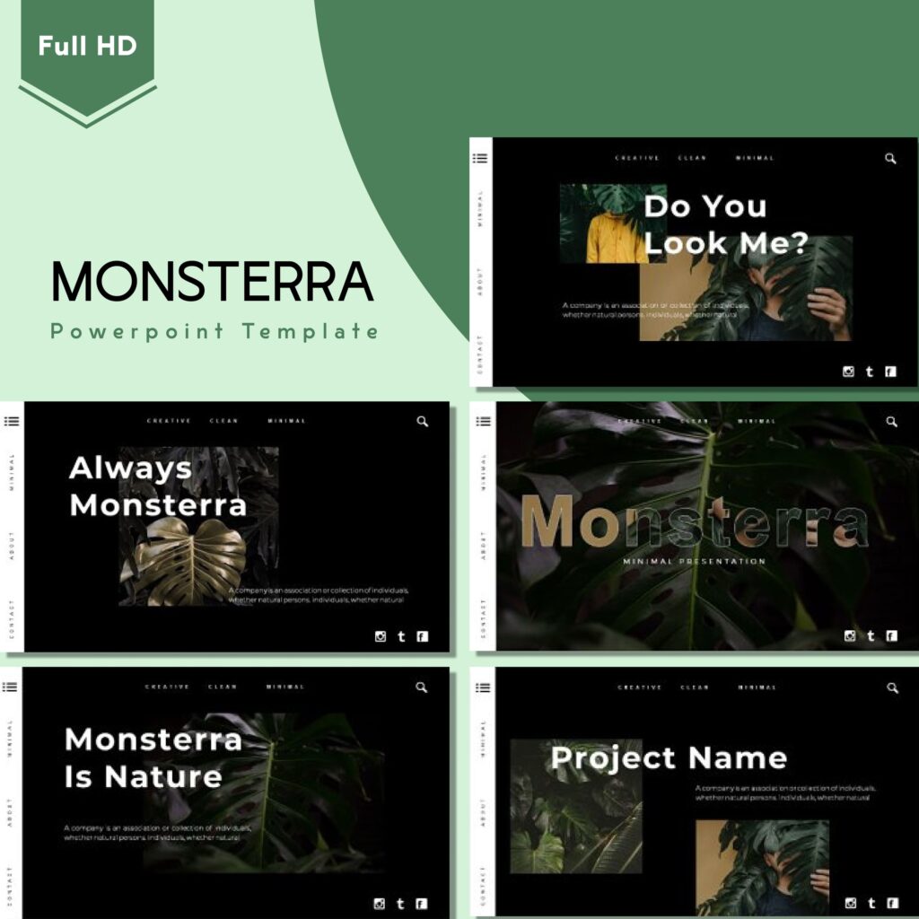 Monsterra Powerpoint Template – MasterBundles