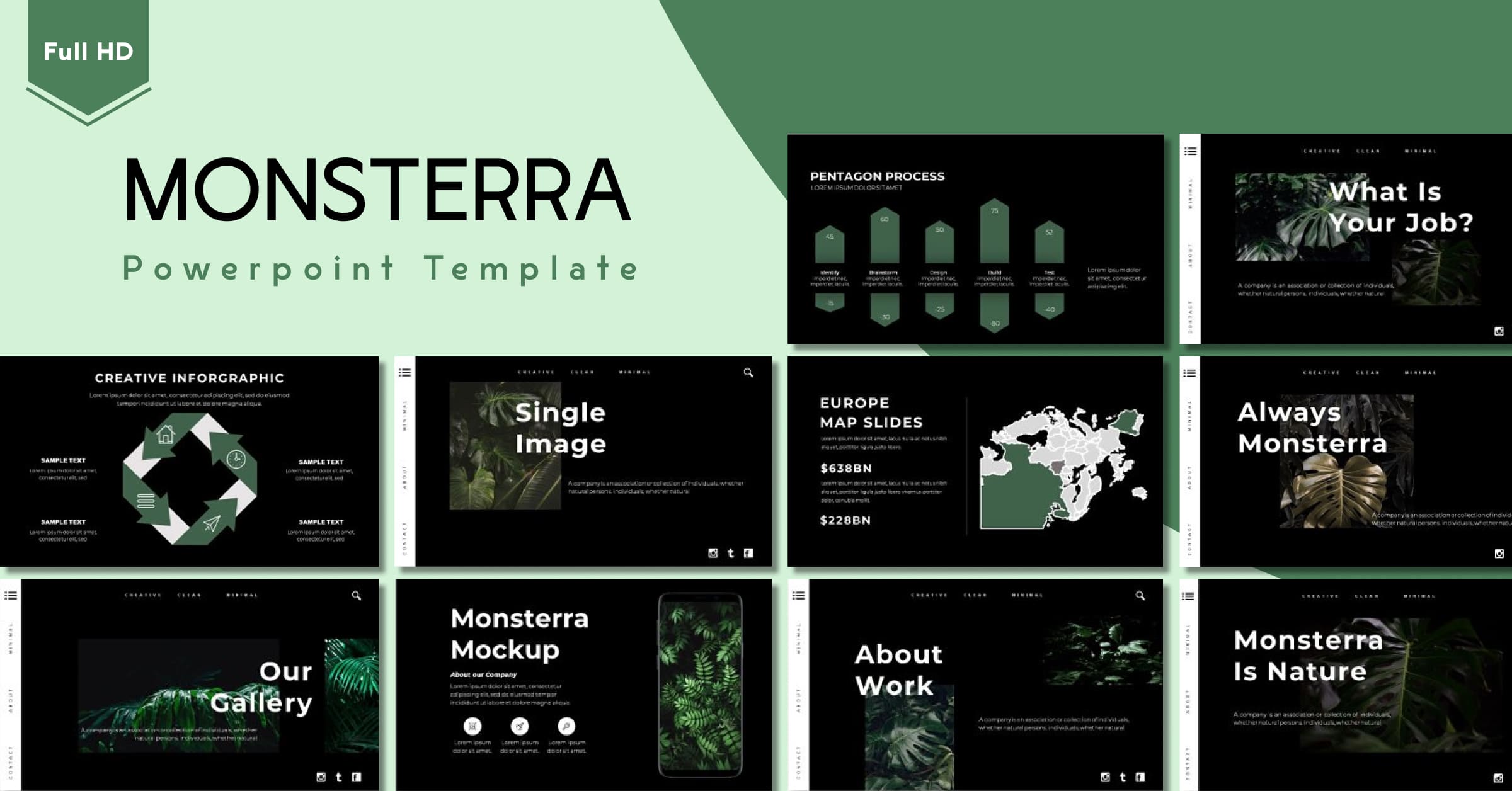 Monsterra Powerpoint Template – MasterBundles