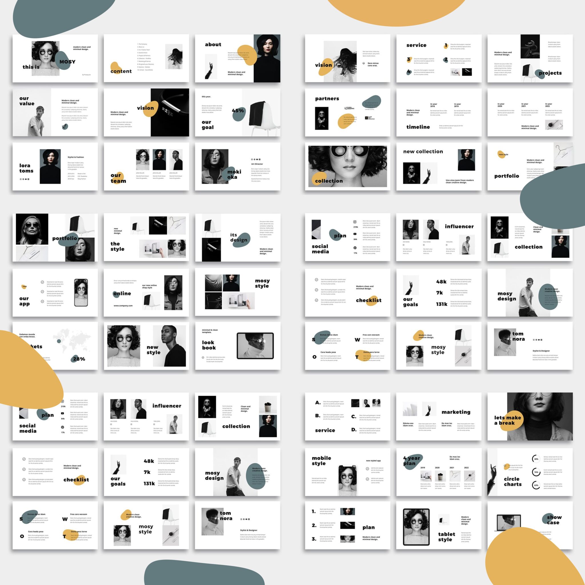 MOSY - Modern Google Slides Template – MasterBundles
