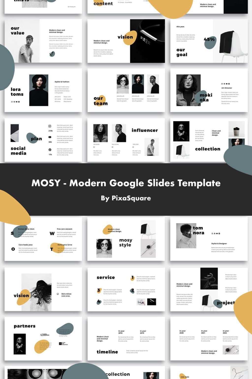 MOSY - Modern Google Slides Template – MasterBundles