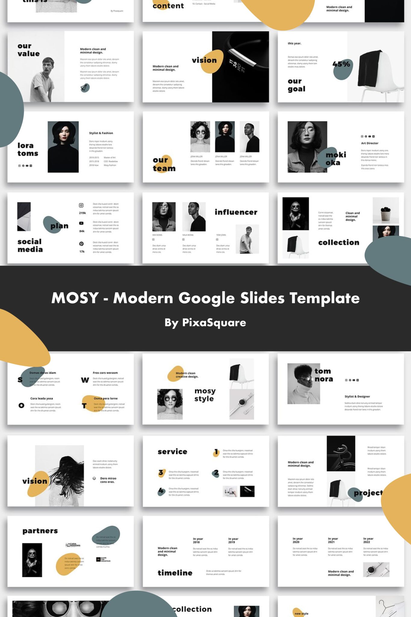 MOSY - Modern Google Slides Template – MasterBundles
