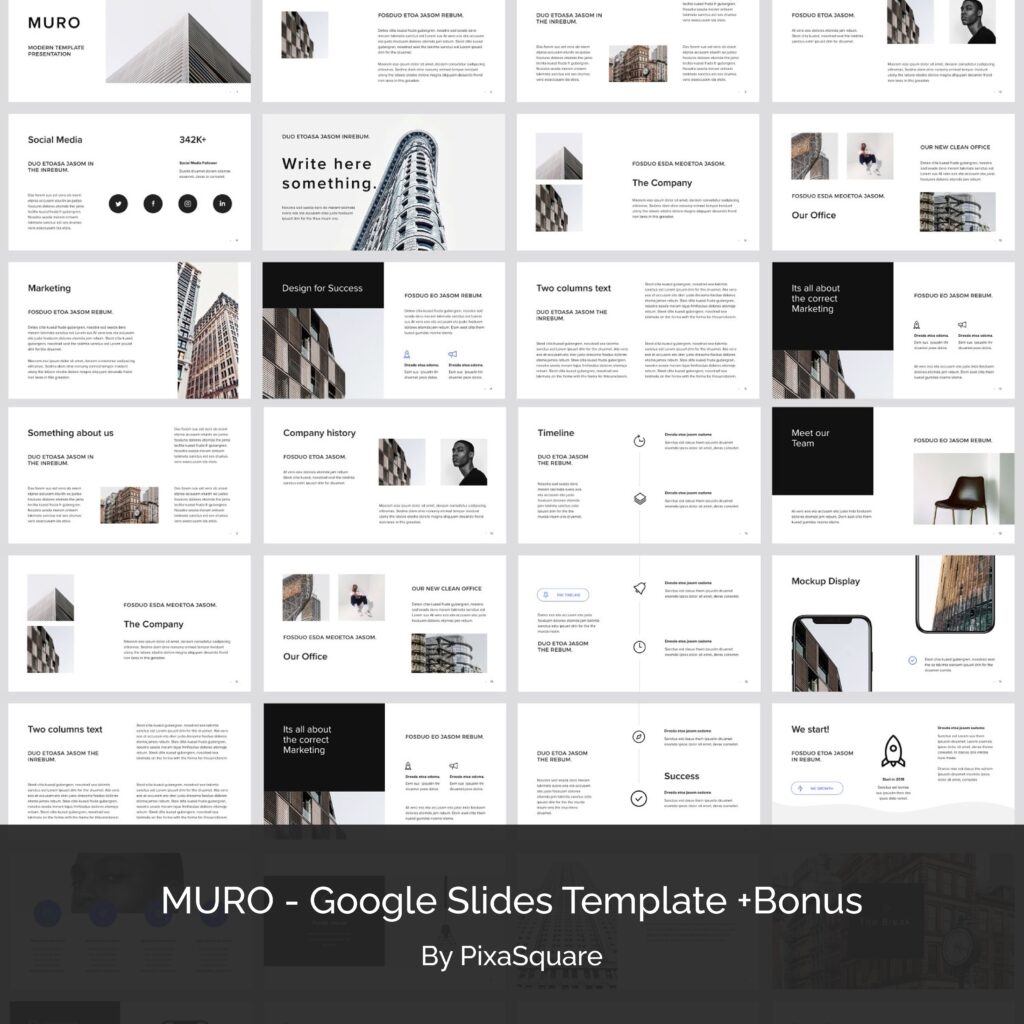 UNIA Media Kit Google Slide Template – MasterBundles