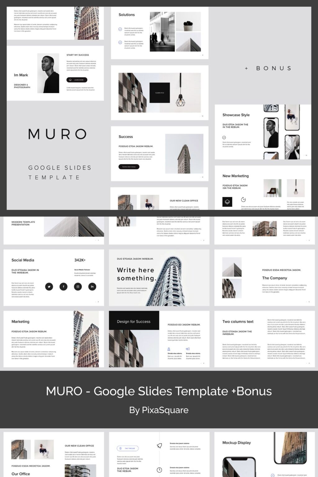 MURO - Google Slides Template +Bonus – MasterBundles