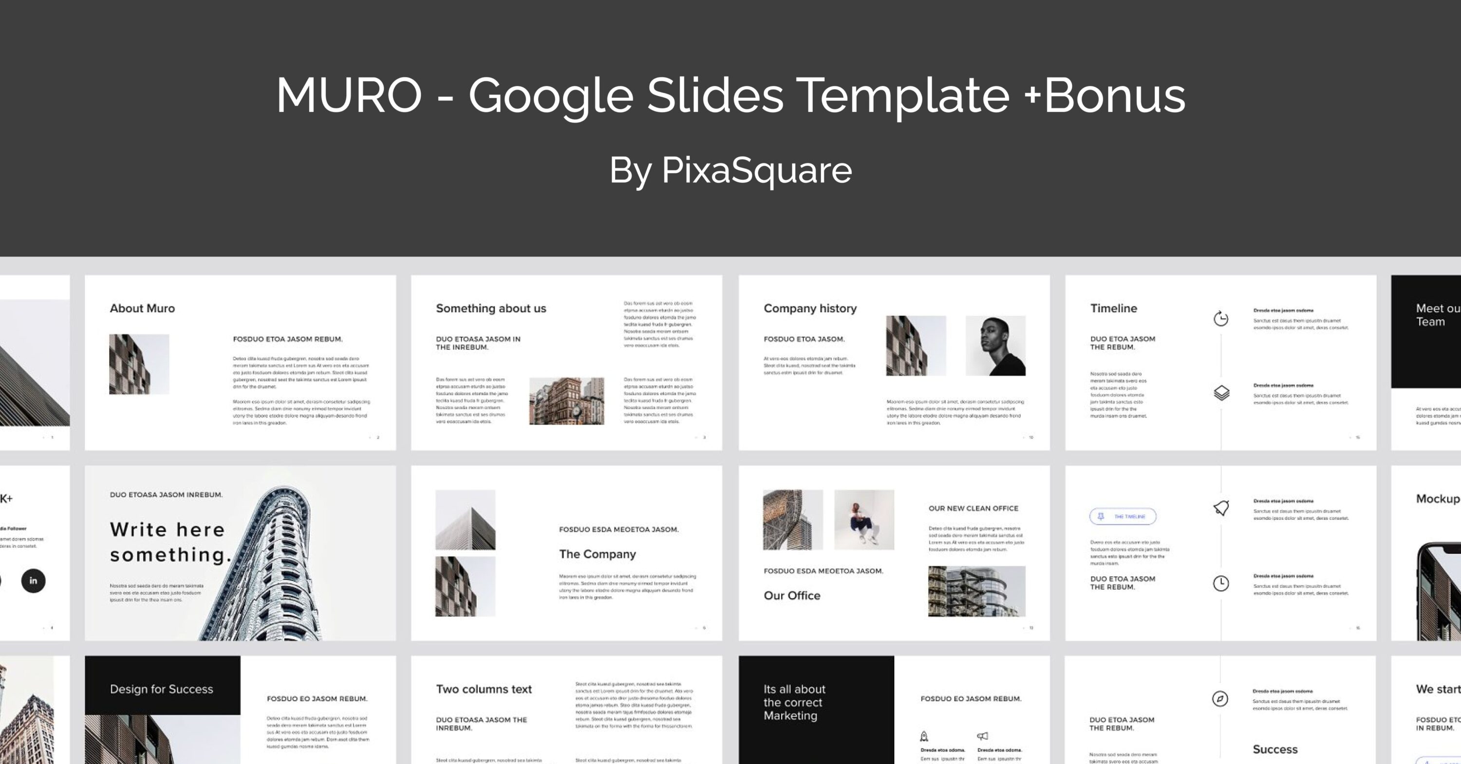 MURO - Google Slides Template +Bonus – MasterBundles