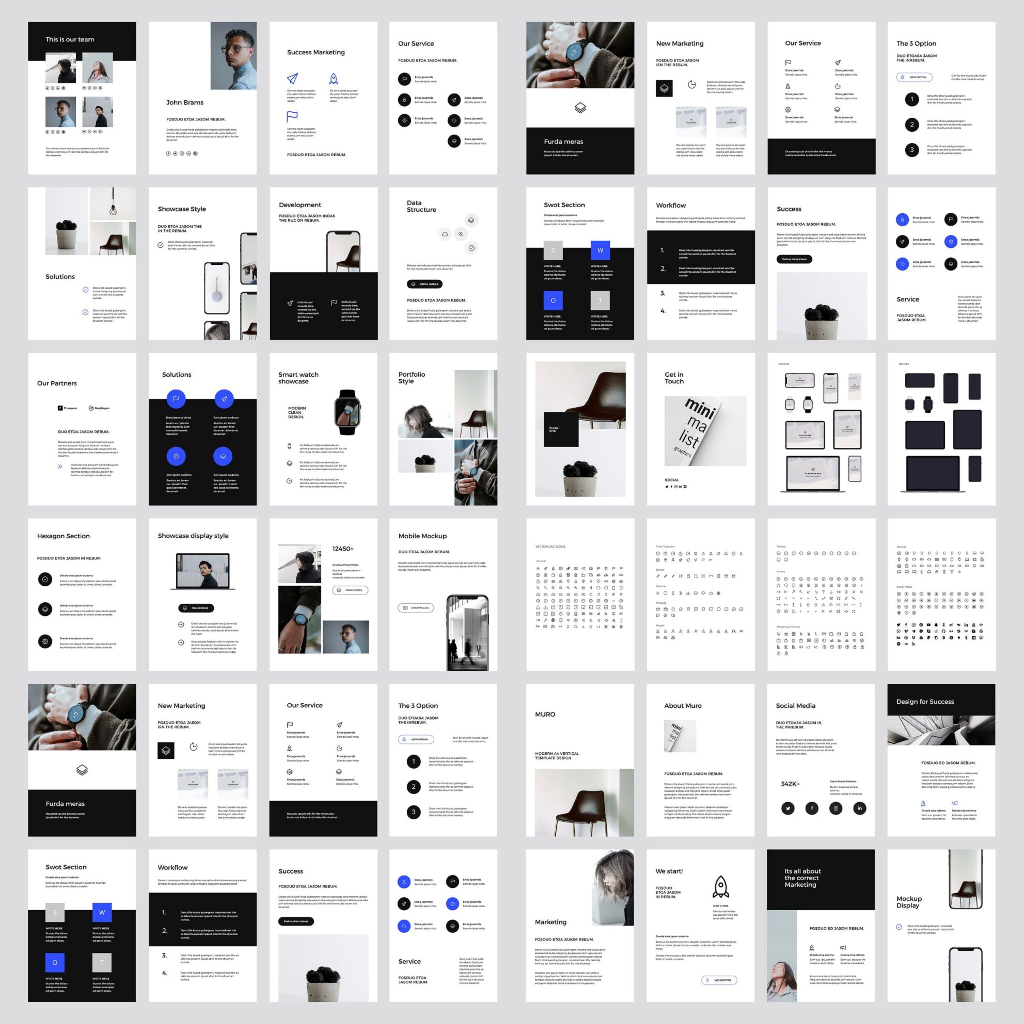 MURO - Powerpoint Vertical Template – MasterBundles