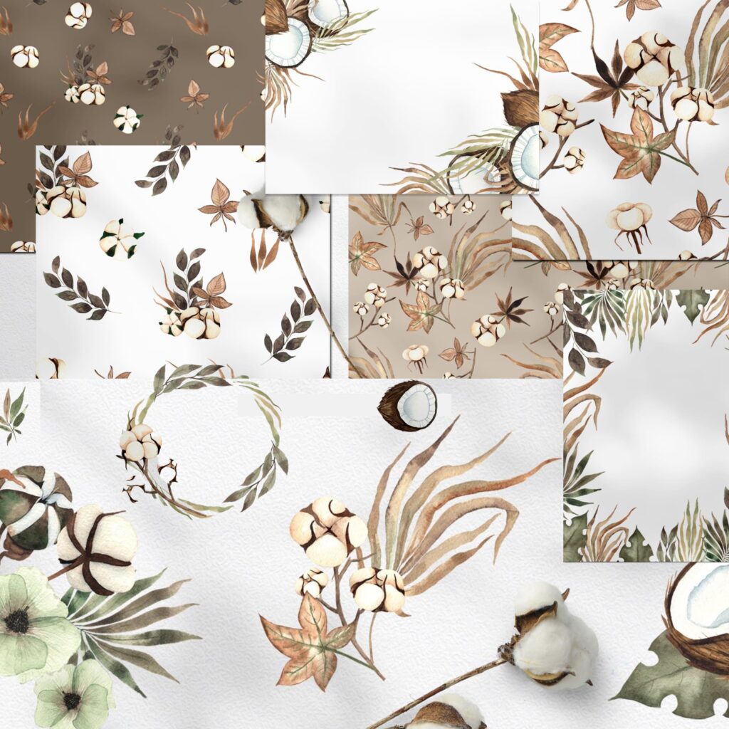 Natural. Coconut & Cotton Collection – MasterBundles