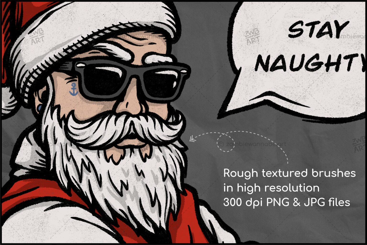 Naughty Santa Christmas T-Shirt Design – MasterBundles