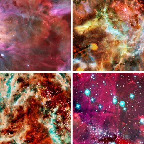 60 Space Patterns Bundle | MasterBundles