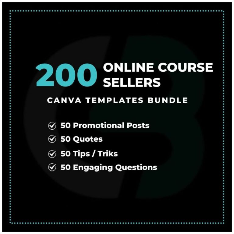200 Canva Templates for Online Course Sellers - MasterBundles