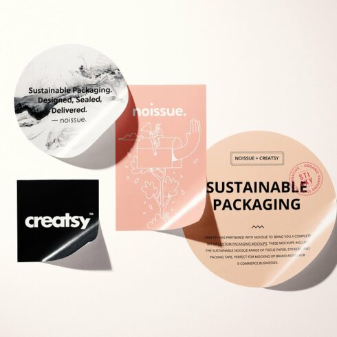 Noissue Stickers Mockup Bundle | Master Bundles