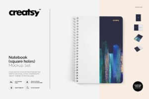 Notebook Mockup Set (Square Holes) – MasterBundles