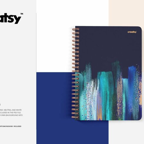 Notebook Mockup Set (Square Holes) | Master Bundles