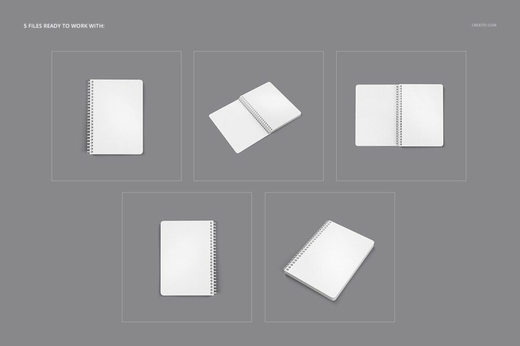 Notebook Mockup Set (Square Holes) – MasterBundles