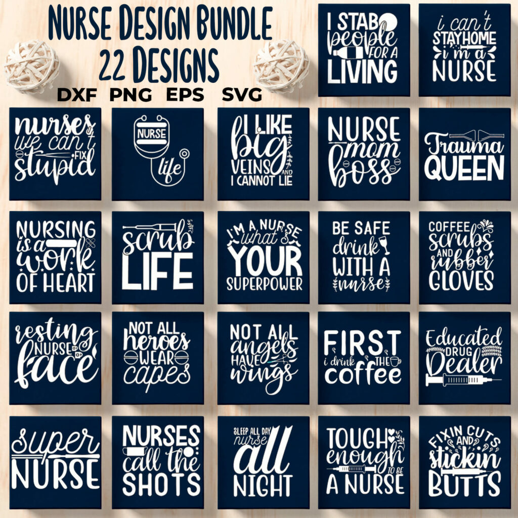 Nurse Design Bundle SVG – MasterBundles