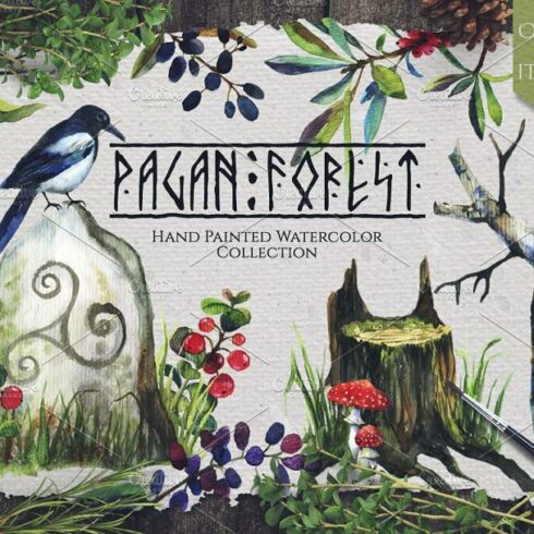 Pagan Forest Watercolor Kit | Master Bundles
