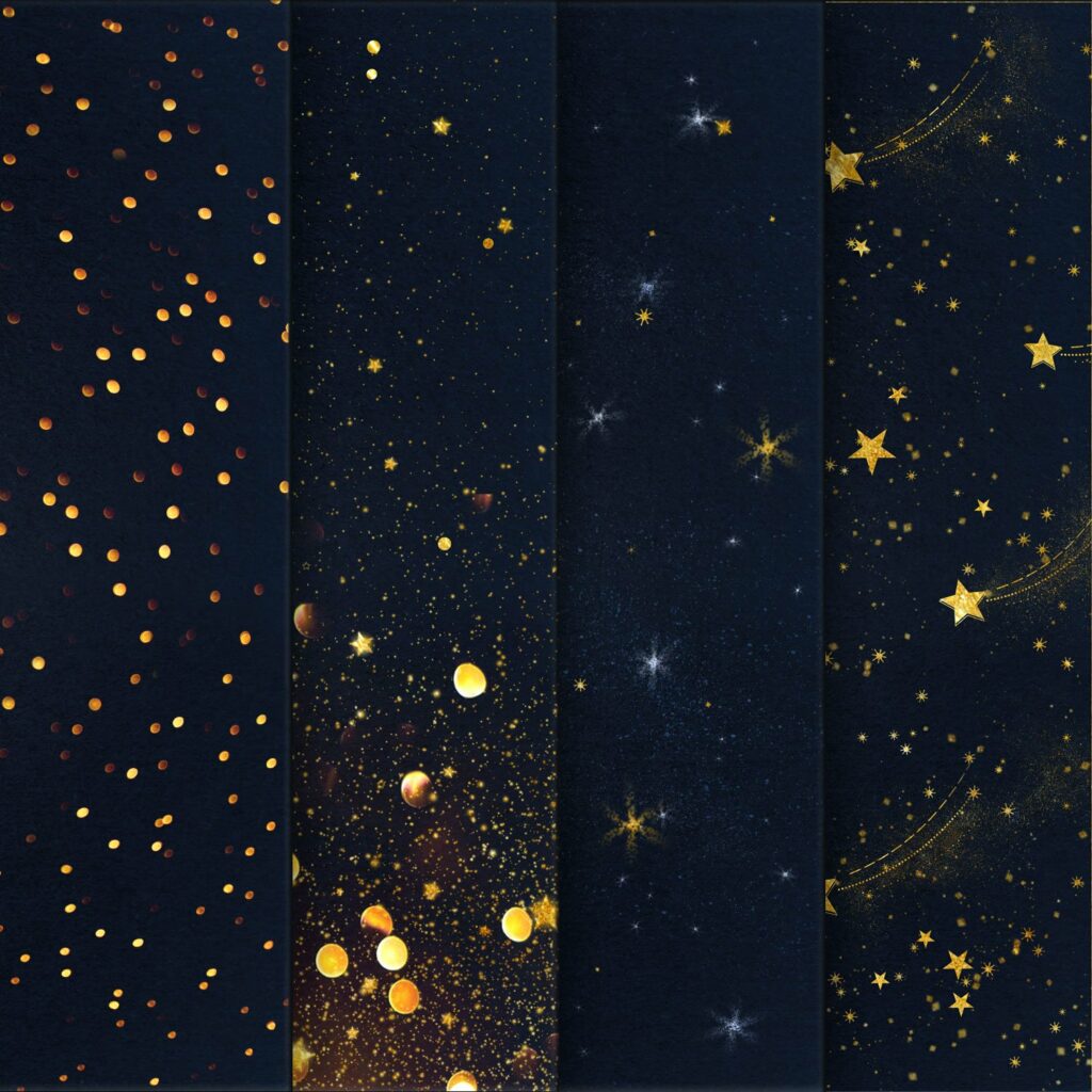 Starry Night Digital Paper – MasterBundles