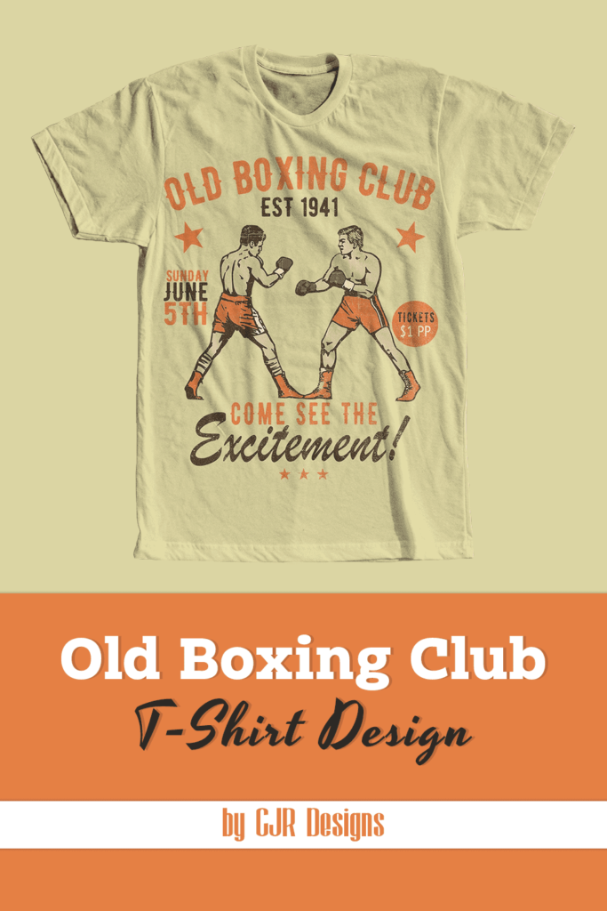 Old Boxing Club T-Shirt Design – MasterBundles