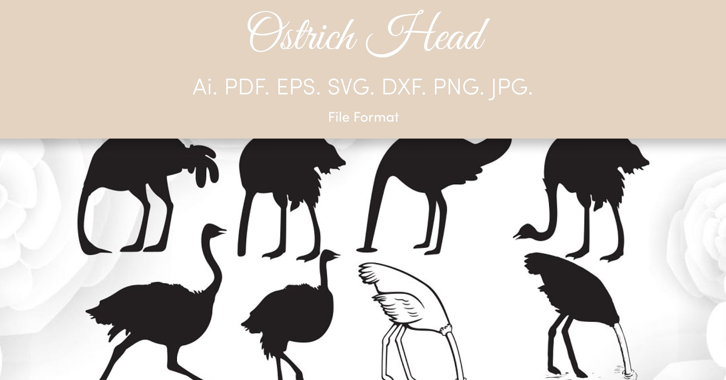 Ostrich Head In Sand SVG, Ostrich SVG – MasterBundles