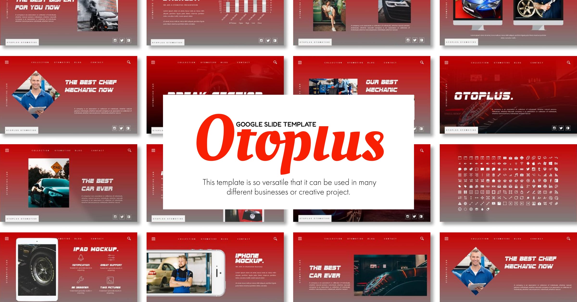 OTOPLUS Google Slide Template – MasterBundles