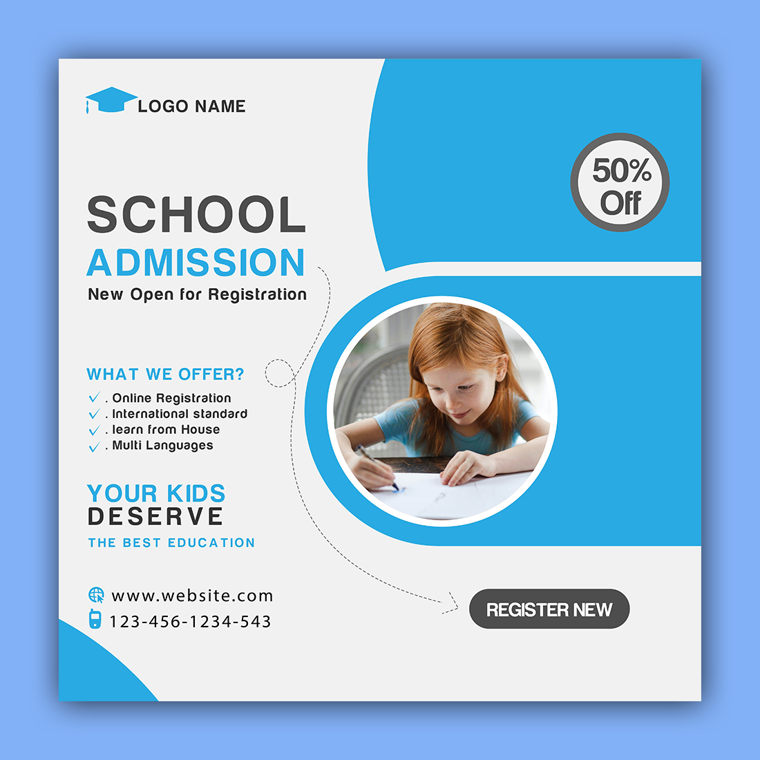 Social Media 4 Facebook & Instagram Editable Adobe illustrator post ...