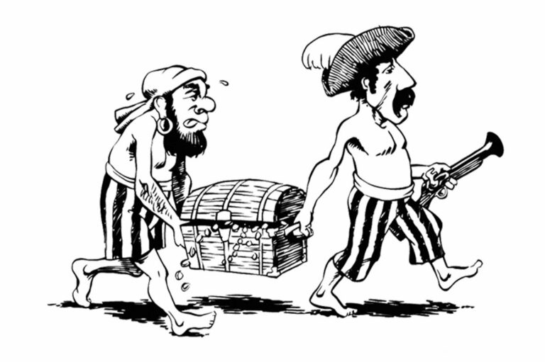 Pirates Line Art Illustrations – MasterBundles
