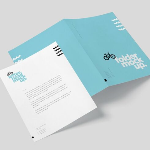 Paper Folder Mockups | Master Bundles