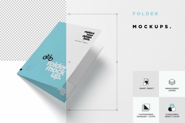 Paper Folder Mockups – MasterBundles