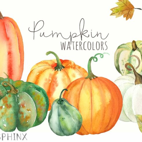 Watercolor Fall Pumpkins Pack – MasterBundles