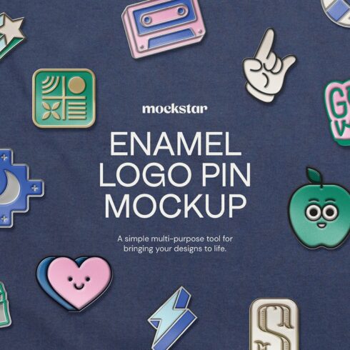 Patch + Pin + Sticker Mockup Combo | Master Bundles