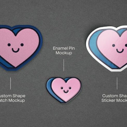 Patch + Pin + Sticker Mockup Combo | Master Bundles