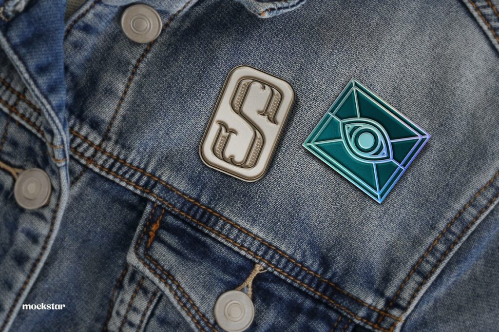 Patch + Pin + Sticker Mockup Combo – MasterBundles