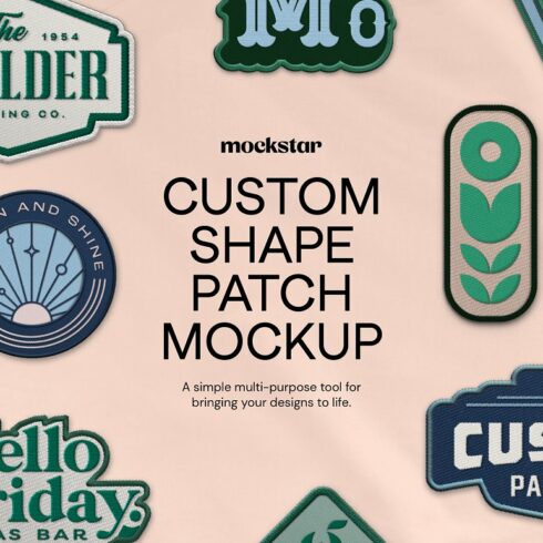 Patch + Pin + Sticker Mockup Combo | Master Bundles