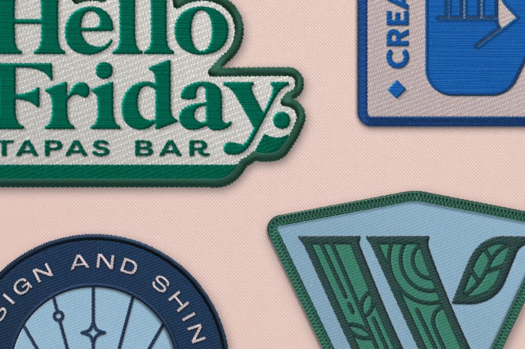 Patch + Pin + Sticker Mockup Combo – MasterBundles