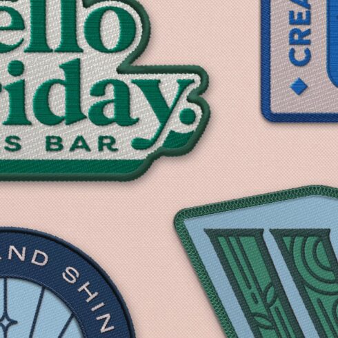 Patch + Pin + Sticker Mockup Combo | Master Bundles
